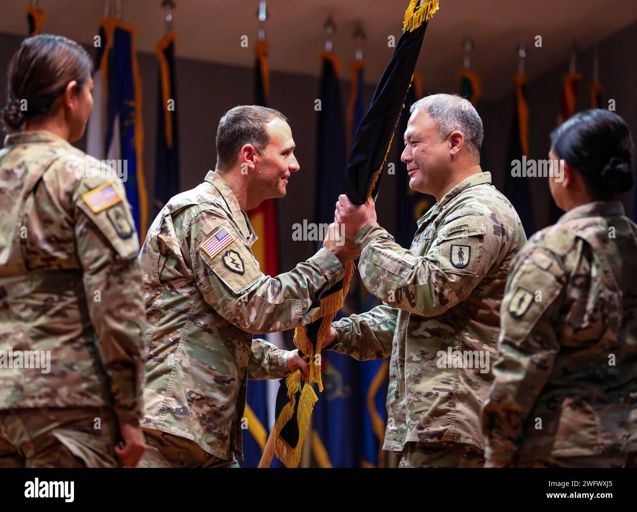 U.S. Army Col. Ronald D. Hogsten, commander of the 298th Regiment Multi ...