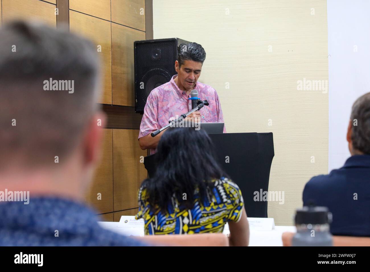 President Surangel Whipps Jr., president of Palau, gives remarks during ...