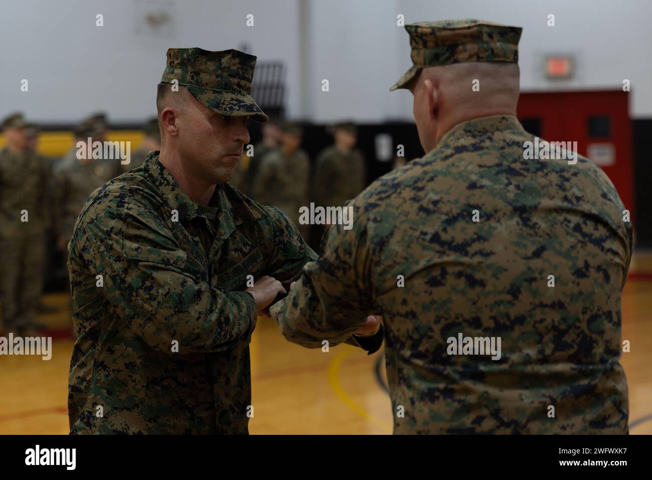 U.S. Marine Corps Sgt. Maj. Brent R. Sheets, left, a Concord, North ...