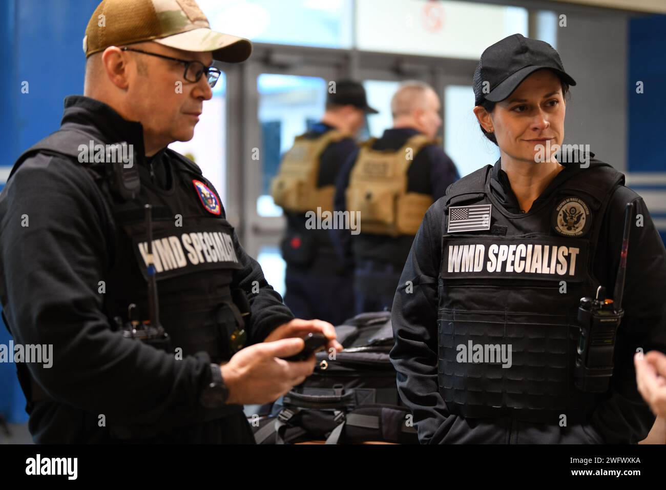 Lt. Col. Sara So, Commander of the 51st CST, and 1st. Sgt. Adam Stock ...