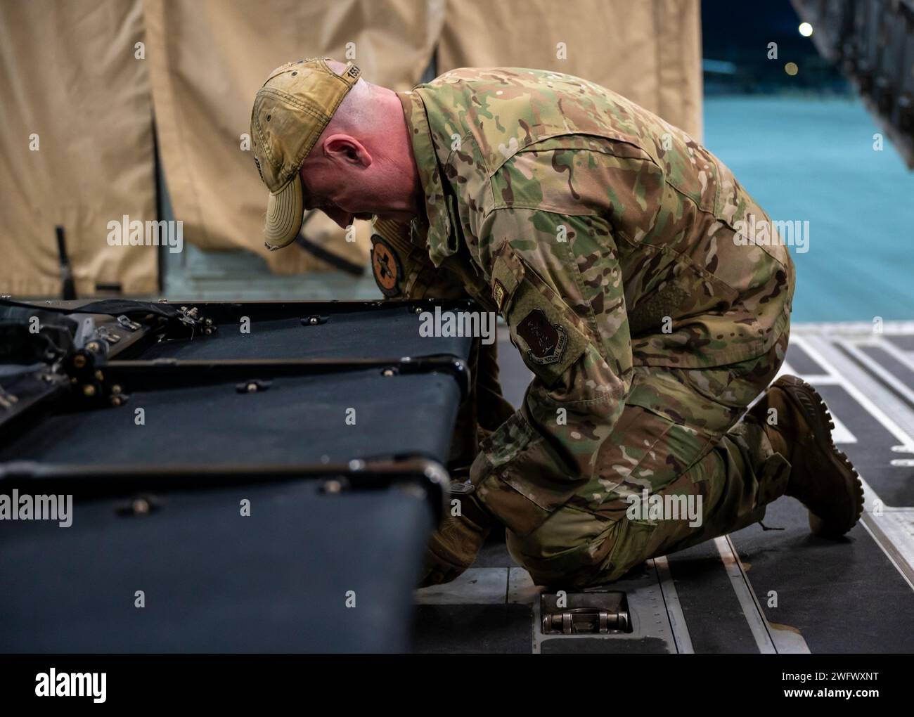 U.S. Air Force Senior Master Sgt. Chris Garrett, expeditionary airlift ...