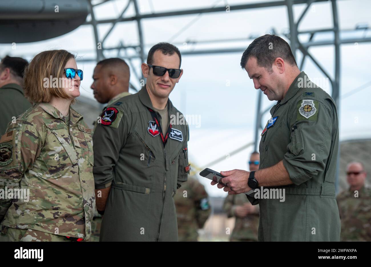 U.S. Air Force Col. Paul Sheets, 23rd Wing commander, tests Airmen on ...