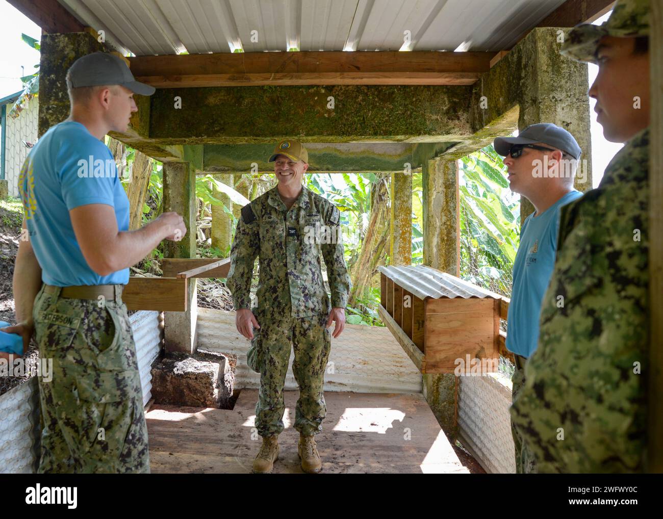 U.S. Navy Capt. Jeffrey Feinberg, commanding officer of the hospital ...