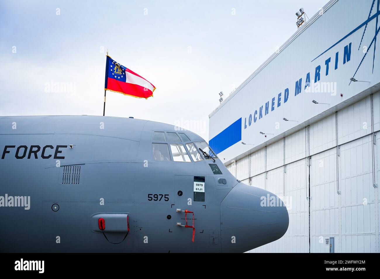 The 165th Airlift Wing (AW), Georgia Air National Guard's first C-130J ...