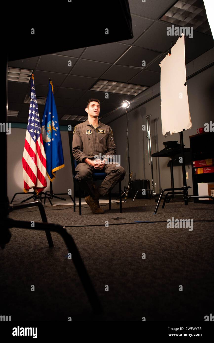 U.S. Air Force Capt. Judah Anolick, 70th Air Refueling Squadron KC-10 ...