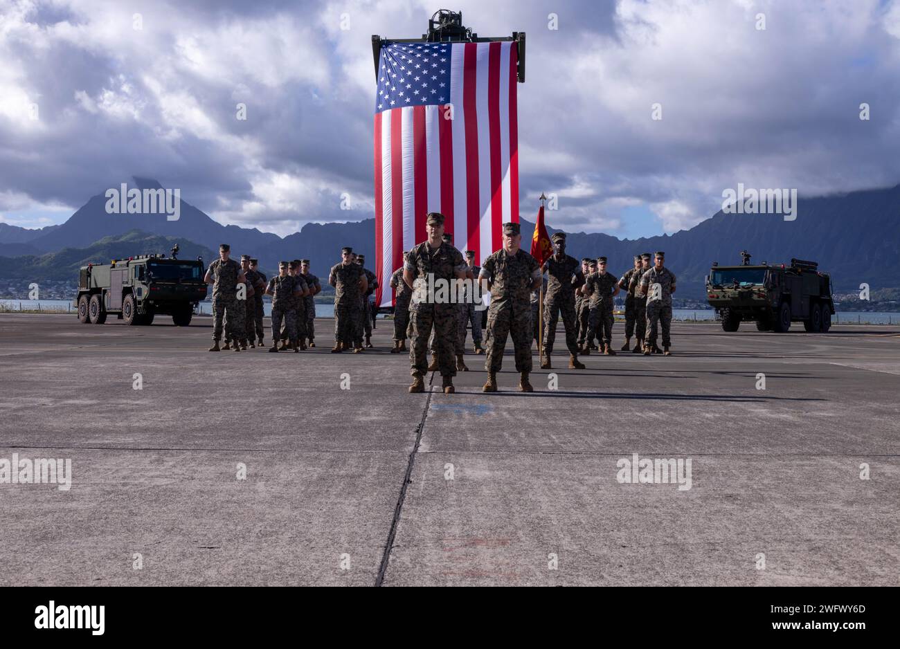 U.S. Marines with Marine Wing Support Squadron (MWSS) 174, Marine Aircraft Group 24, 1st Marine ...