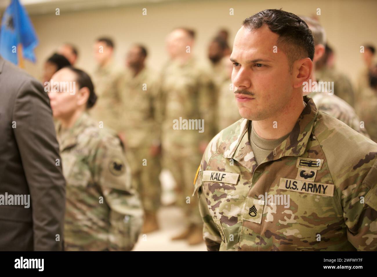 U.S. Army Reserve Staff Sgt. Myles Kalf, 323rd Military Intelligence ...