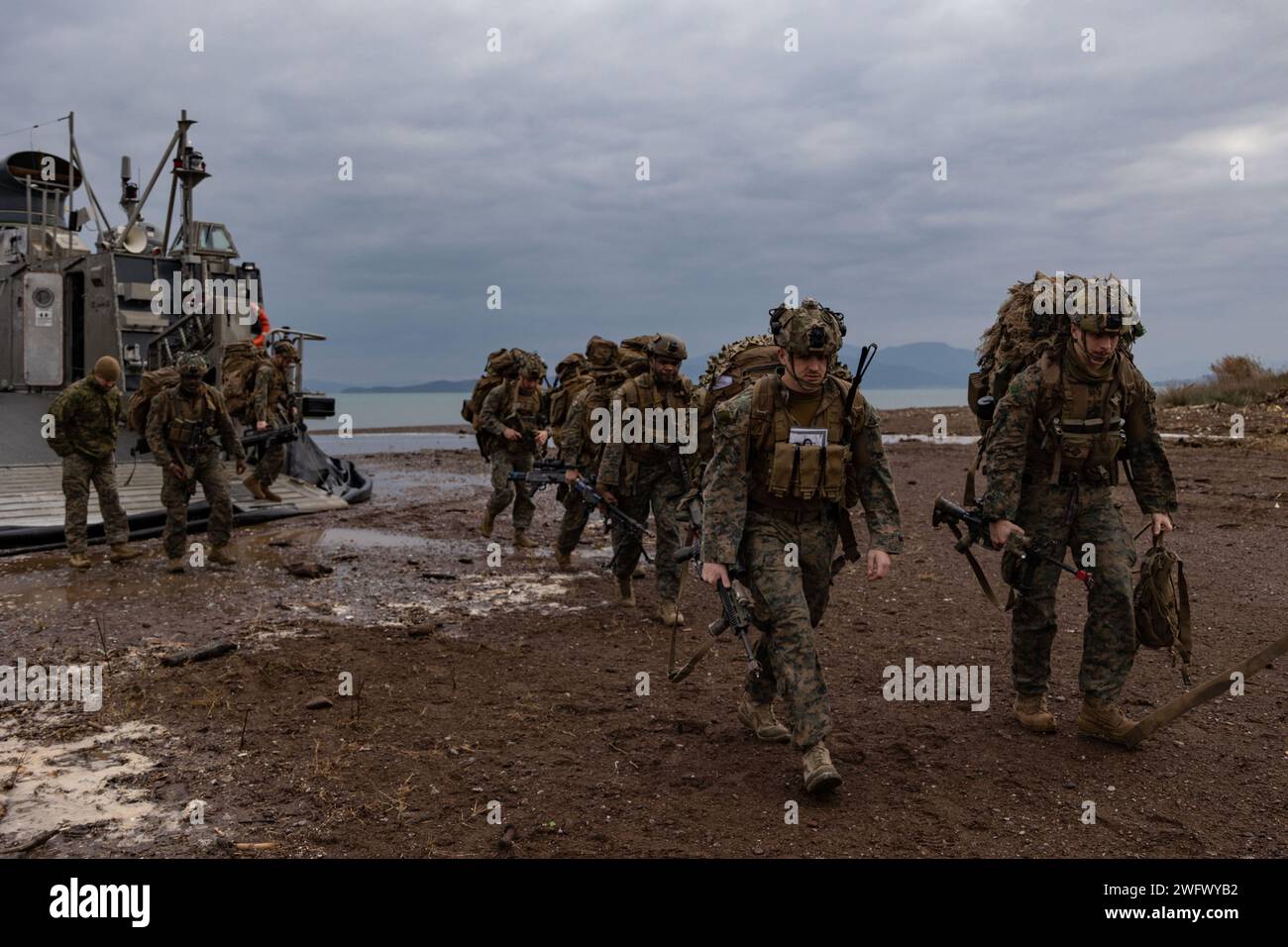 U.S. Marines assigned to the 26th Marine Expeditionary Unit (MEU ...