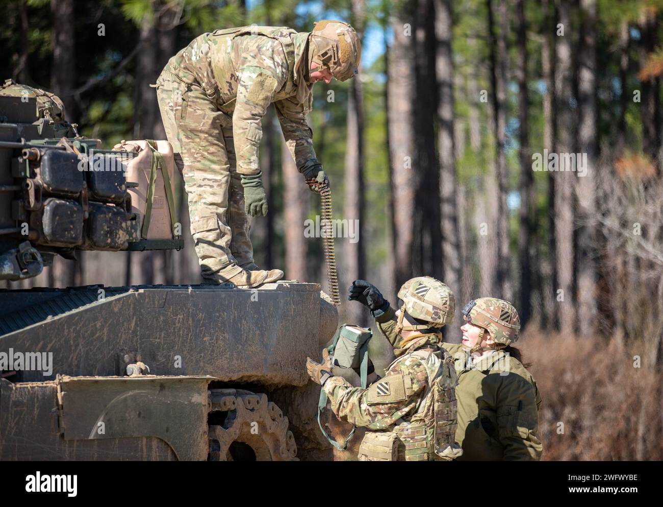 Soldiers with 1st Battalion, 64th Armor Regiment, 1st Armored Brigade ...