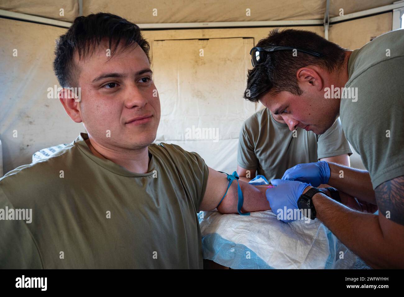 1st Lt. Devin Mobley and 1st Lt. Larios Tinajero, Joint Task Force ...
