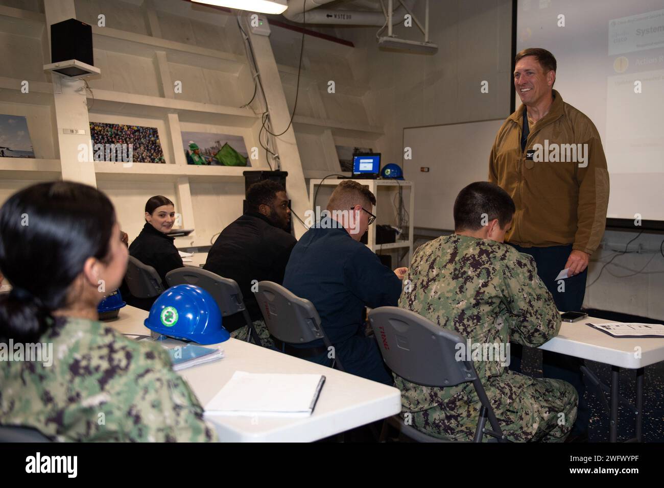 Capt. Russell Everitt, executive officer of amphibious assault ship USS ...