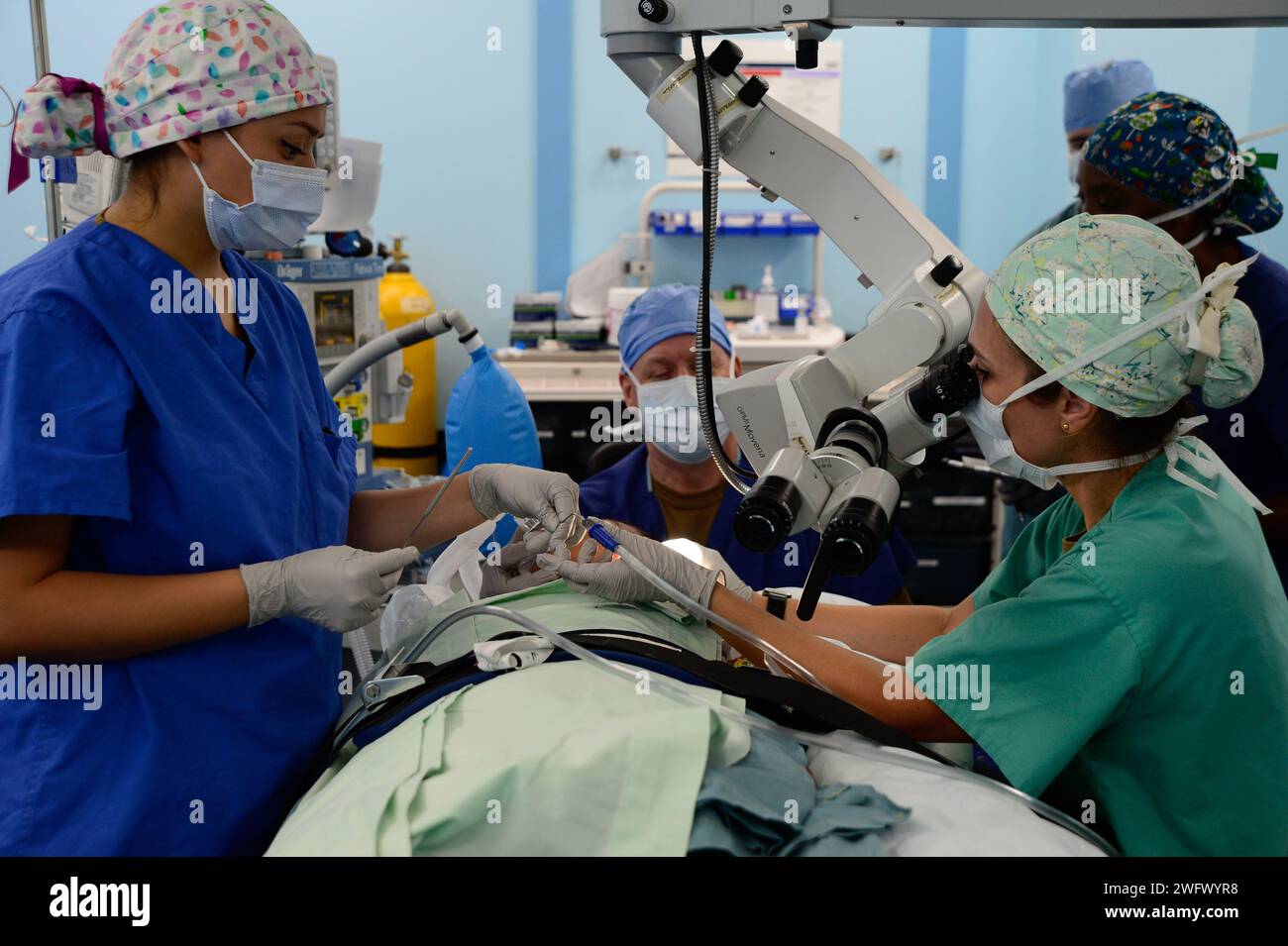 U.S. Navy Hospital Corpsman 2nd Class Riana Bautista, left, from ...