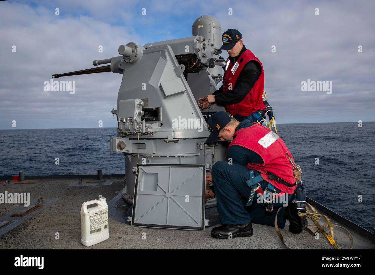 240124-N-ED228-1046 PACIFIC OCEAN (Jan. 24, 2024) Gunner’s Mate 2nd ...