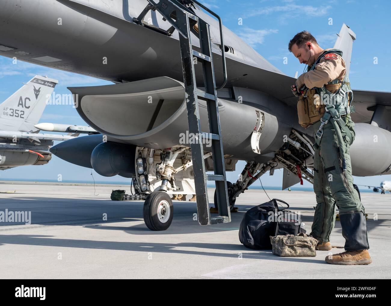 U.S. Air Force Capt. Eliot Shapleigh, an F-16 Fighting Falcon pilot ...