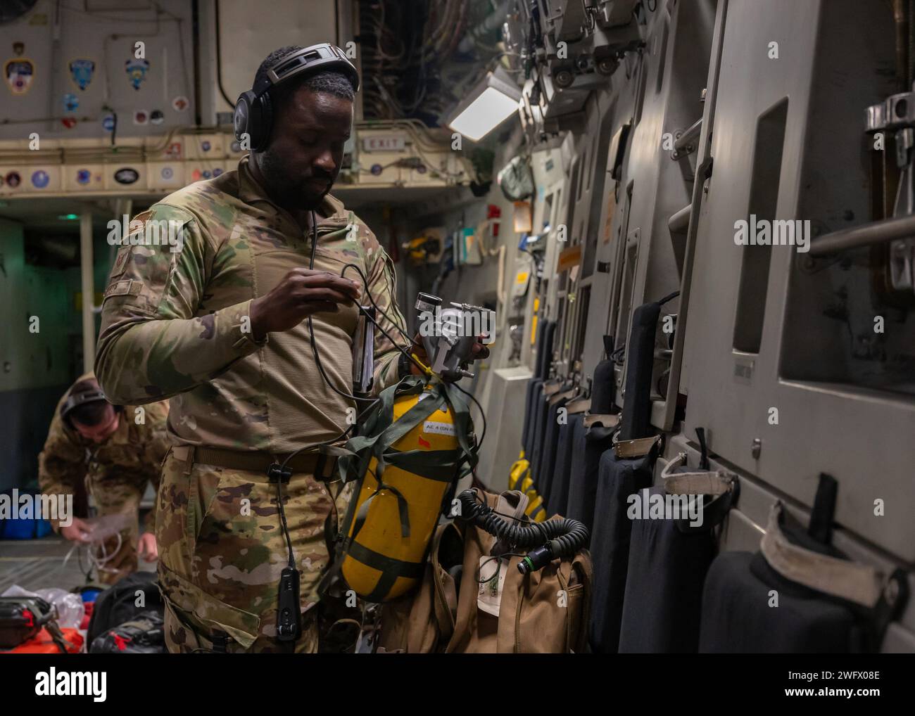 U.S. Air Force Tech. Sgt. Antonio Roberts, an expeditionary aeromedical ...
