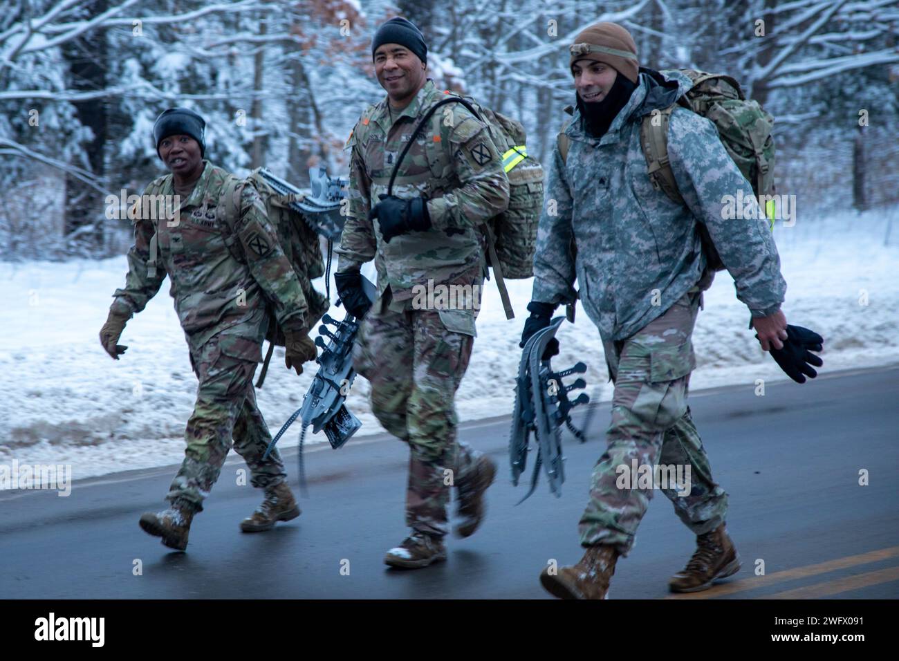 U.S. Army Col. Fenicia Jackson and U.S. Army Command Sgt. Maj. Eric ...