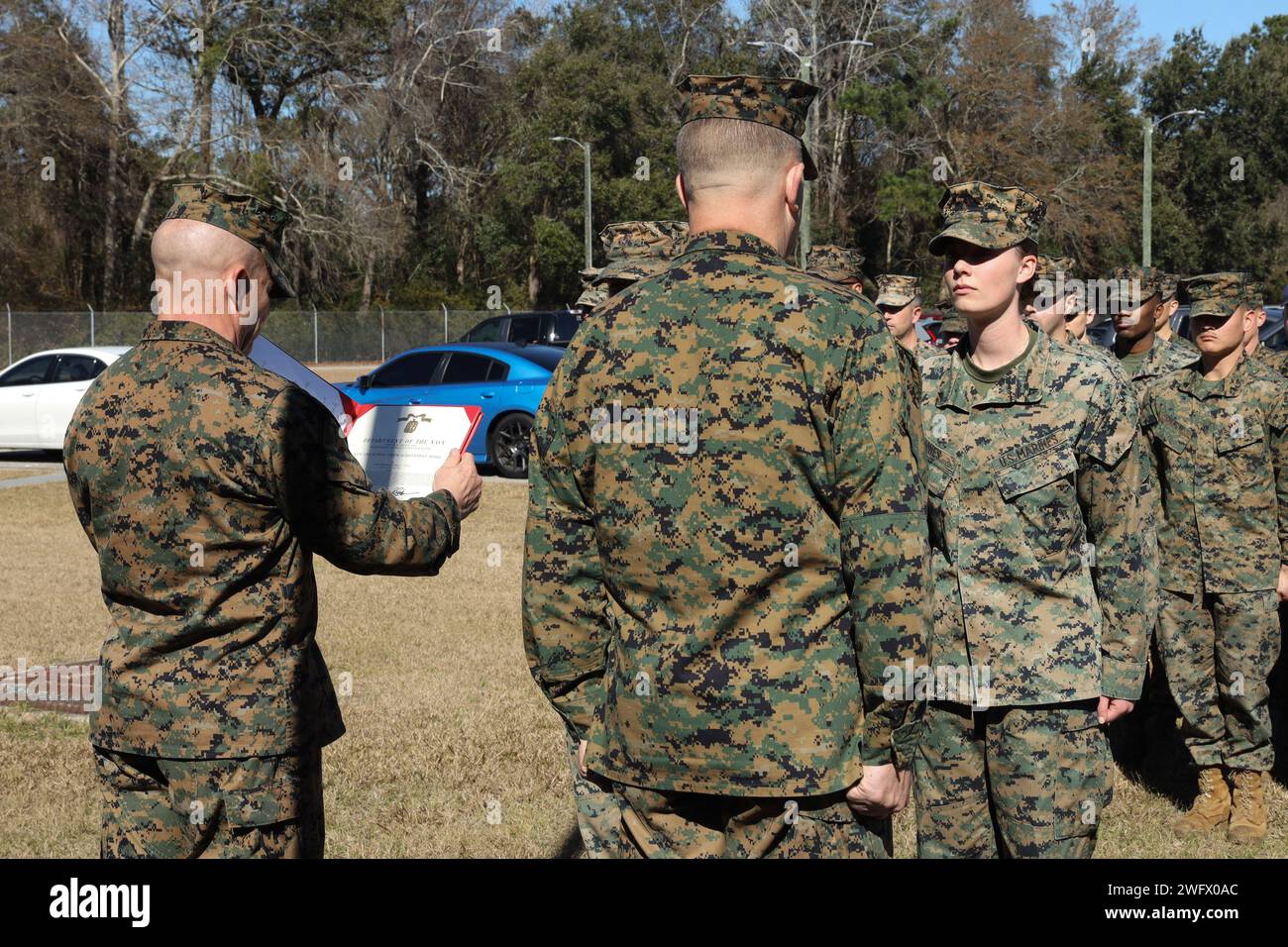 U.S. Marine Corps Sgt. Maj. Bryan Alfaro, sergeant major, Marine Corps ...