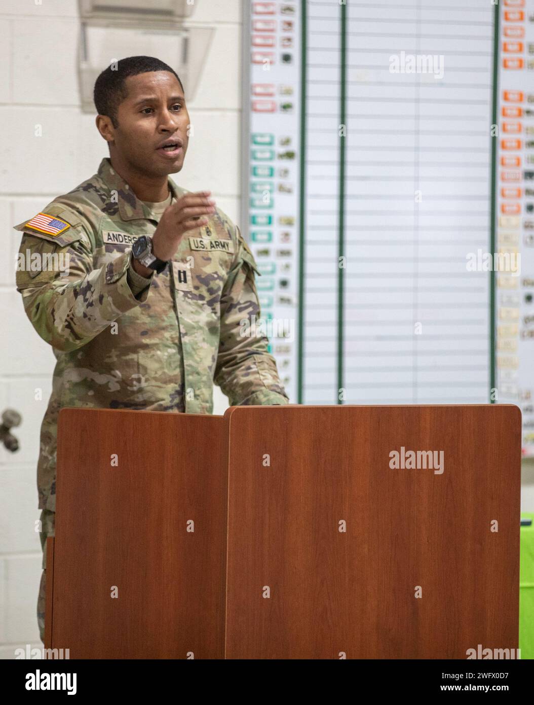 U.S. Army Soldier Capt. Jason Anderson, Commander of Bravo Company ...