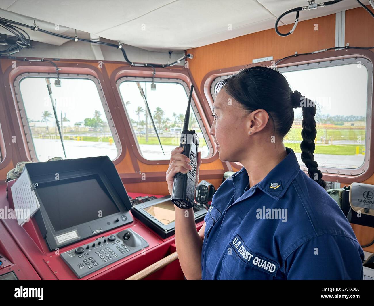 Petty Officer 3rd Class Triana Perez, an information systems technician ...