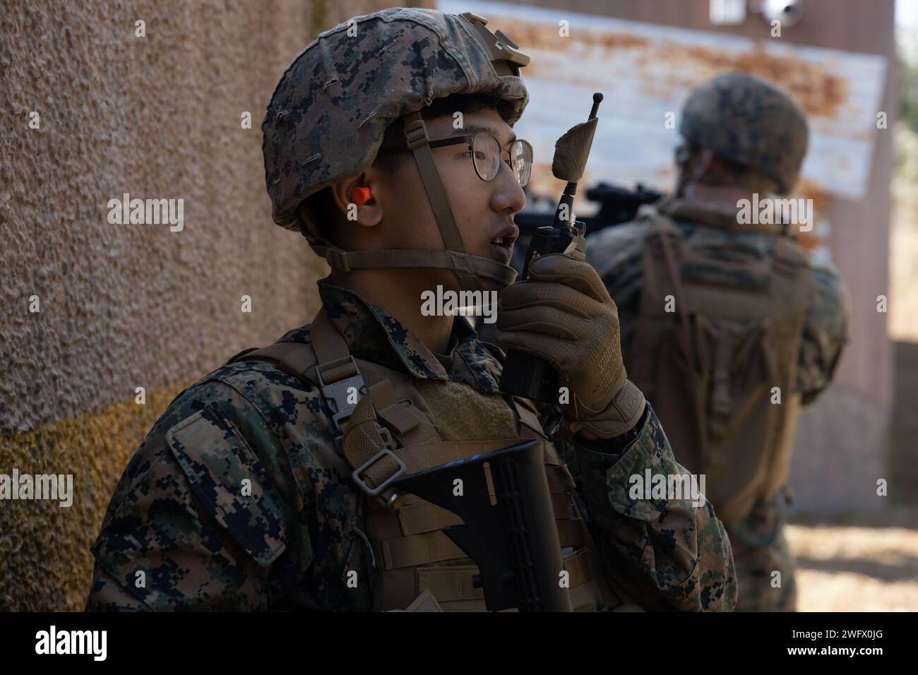 U.S. Marine Corps Lance Cpl. Joseph Kim, a Buena Park, California ...