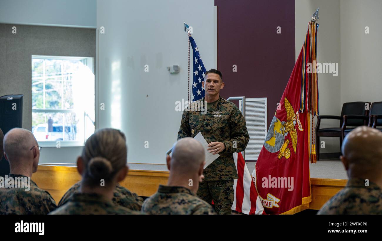 U.S. Navy Master Chief Petty Officer John C. Beck, outgoing Command ...