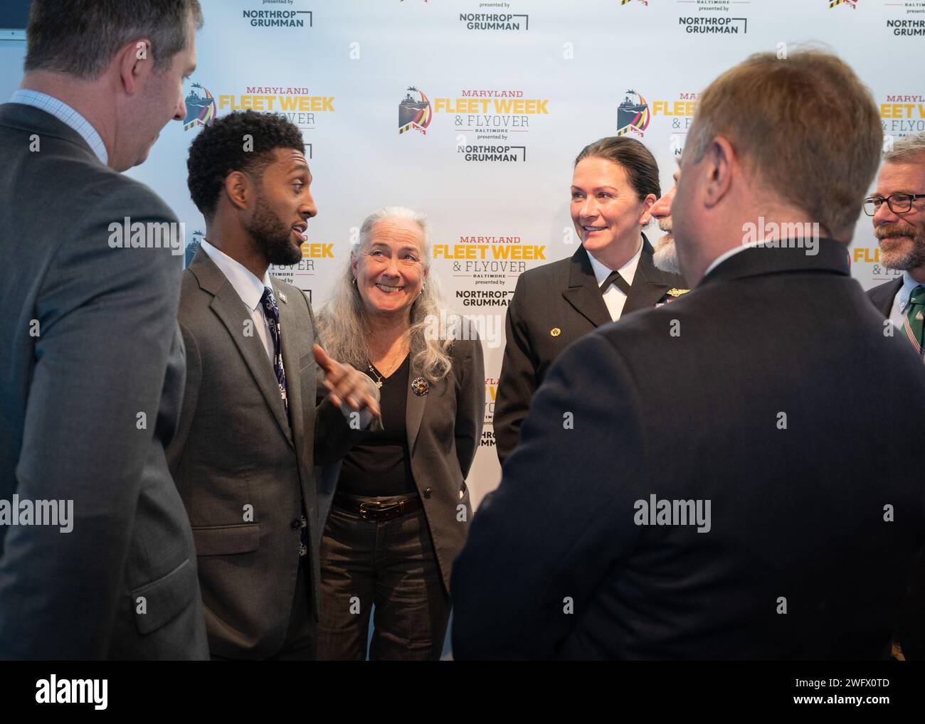 BALTIMORE (January 24, 2024) - Rear Admiral Nancy Lacore, commandant ...