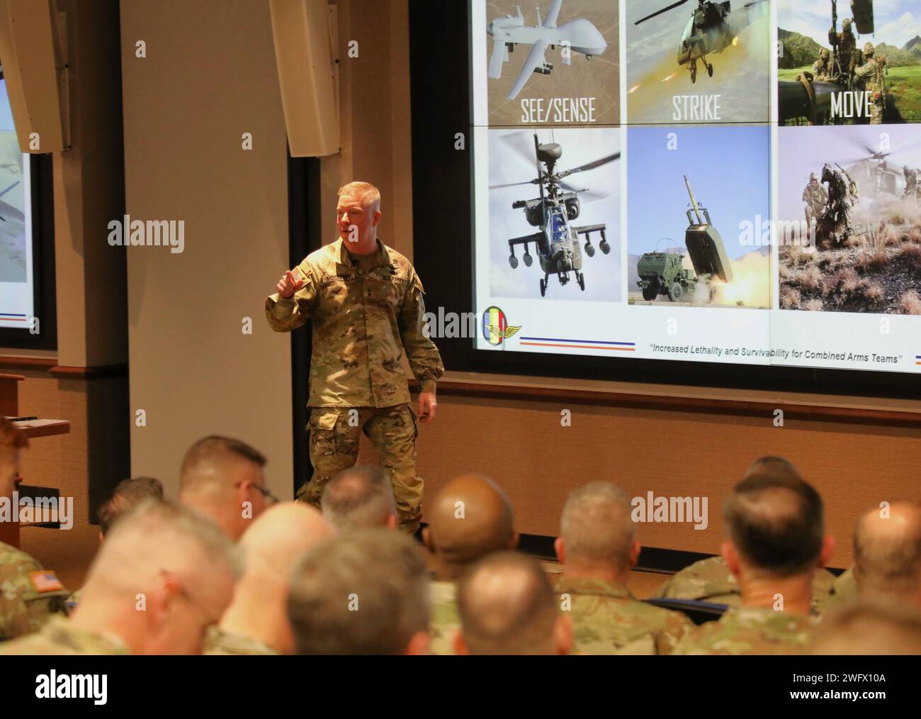 Maj. Gen. Michael C. McCurry, U.S. Army Aviation branch chief, provides ...
