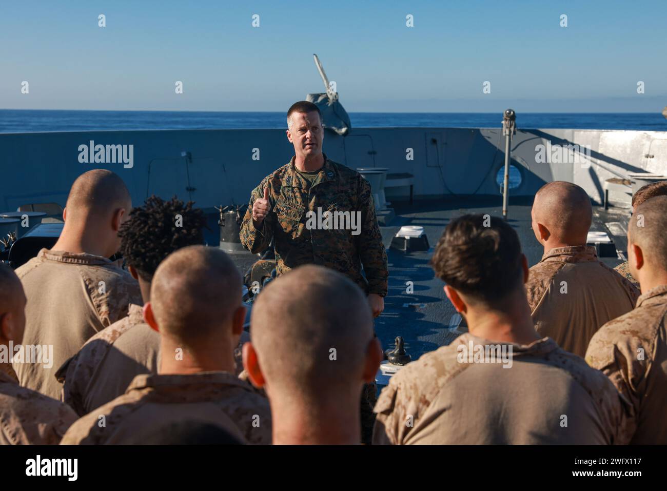 U.S. Marine Corps Capt. Robert Flahive, the deputy staff judge advocate ...