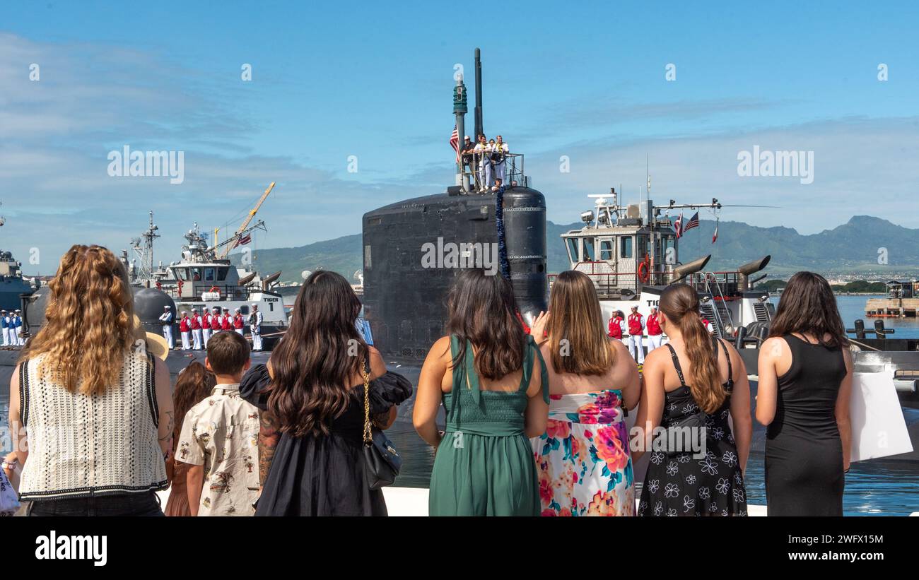 JOINT BASE PEARL HARBOR-HICKAM (Jan. 31, 2024) — Family and friends of ...