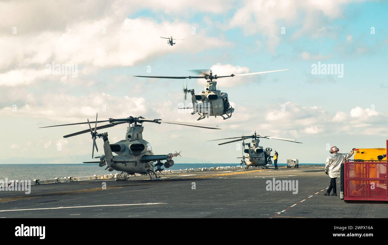 U.S. Marine Corps AH-1Z Vipers and UH-1Y Venoms attached to Marine ...