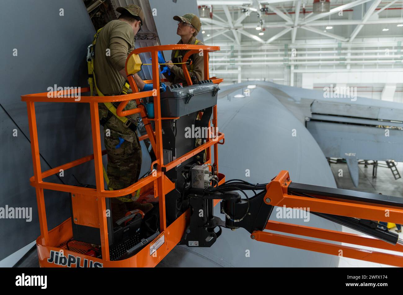 Tech. Sgt. Justin Smith, left, and Tech. Sgt. Aimee Plotz, both 911th ...