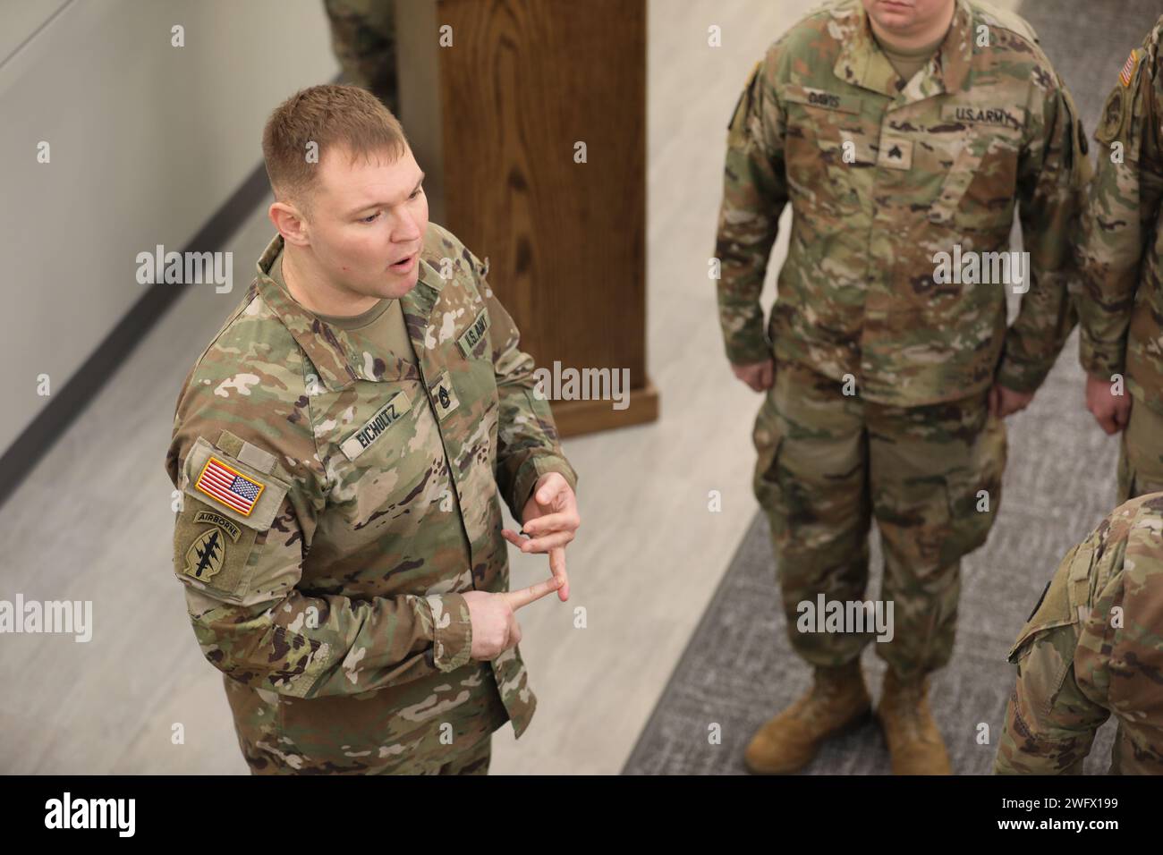 11 Soldiers of the 35th Infantry Division Artillery were promoted to ...