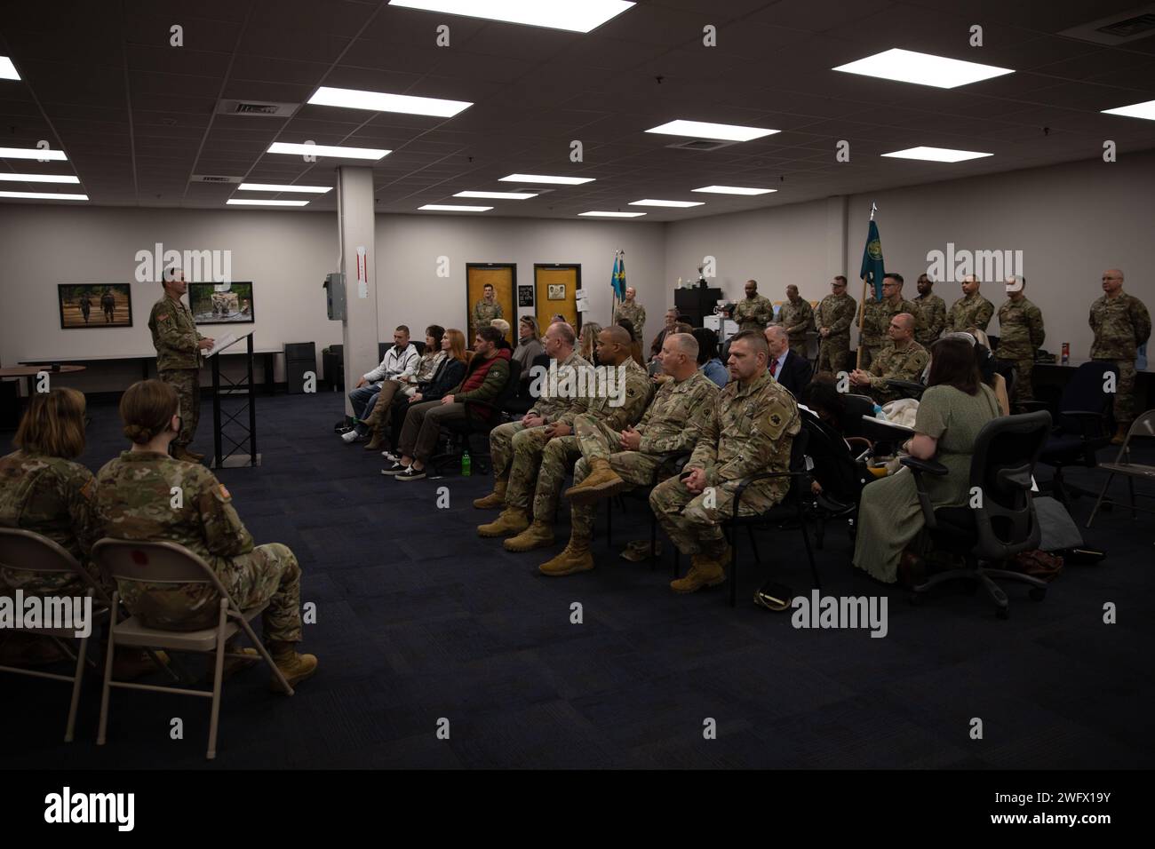 Soldiers and family gathered for the 161st Military History Detachment ...