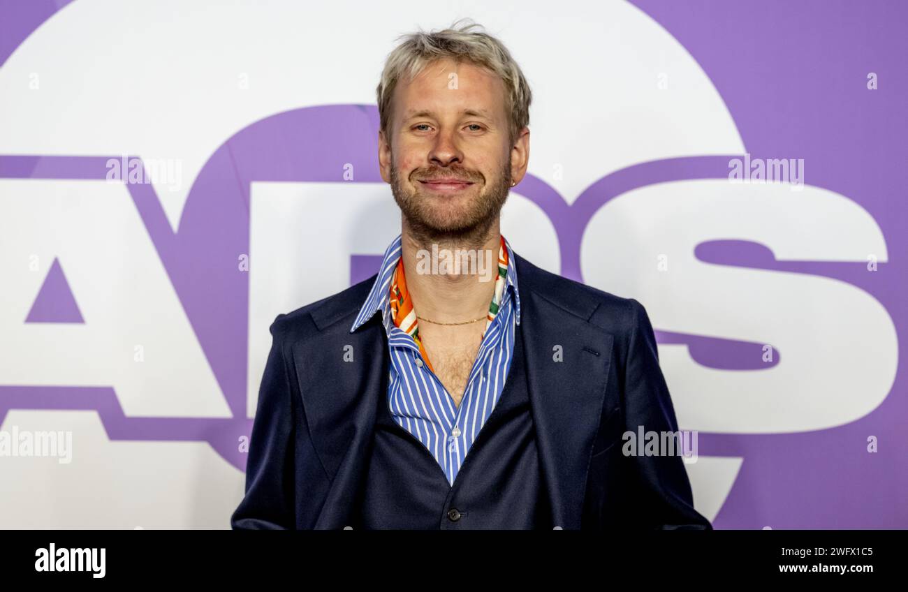 AMSTERDAM - 01/02/2024, Daan Boom on the red carpet of The Best Social ...