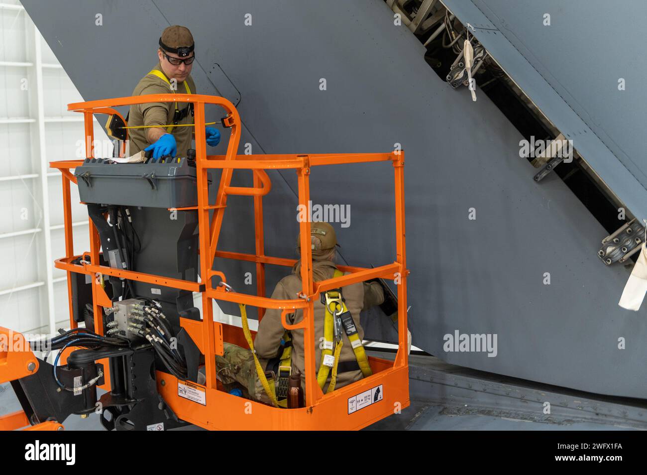 Tech. Sgt. Justin Smith, left, and Tech. Sgt. Aimee Plotz, both 911th ...