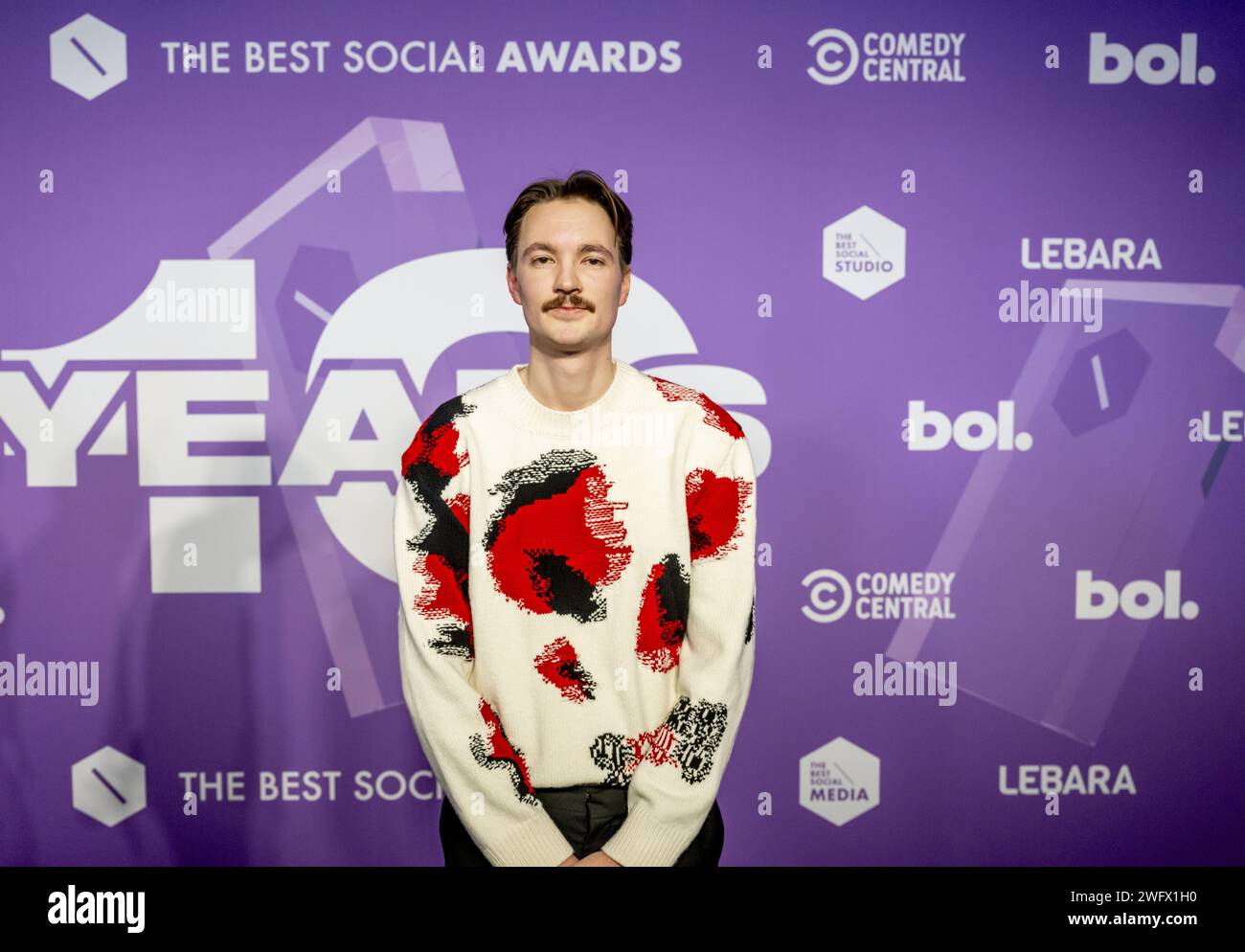AMSTERDAM - 01/02/2024, Bram Krikke on the red carpet of The Best ...