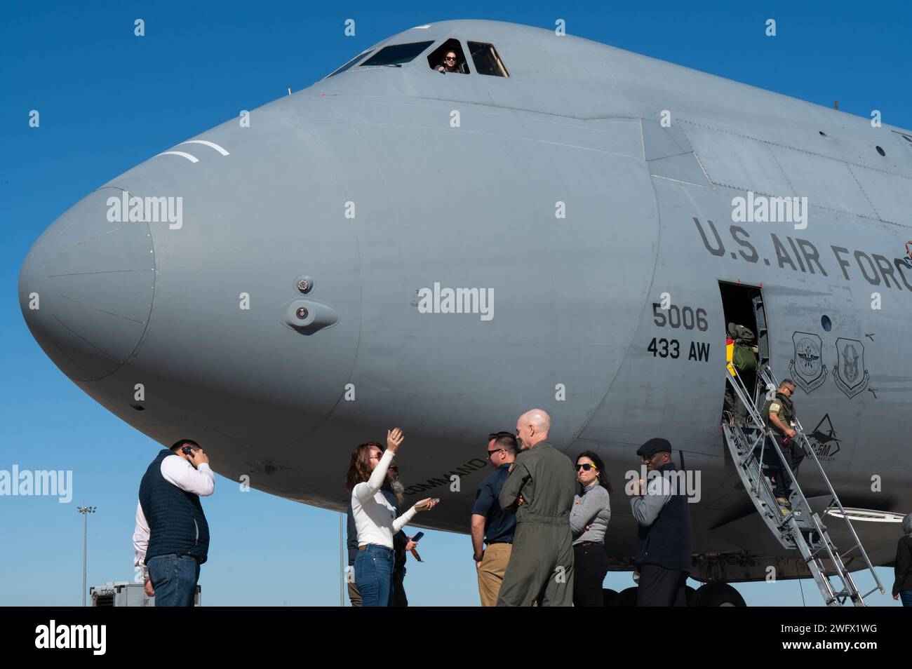 U.S. Air Force Col. William Gutermuth, 433rd Airlift Wing commander ...