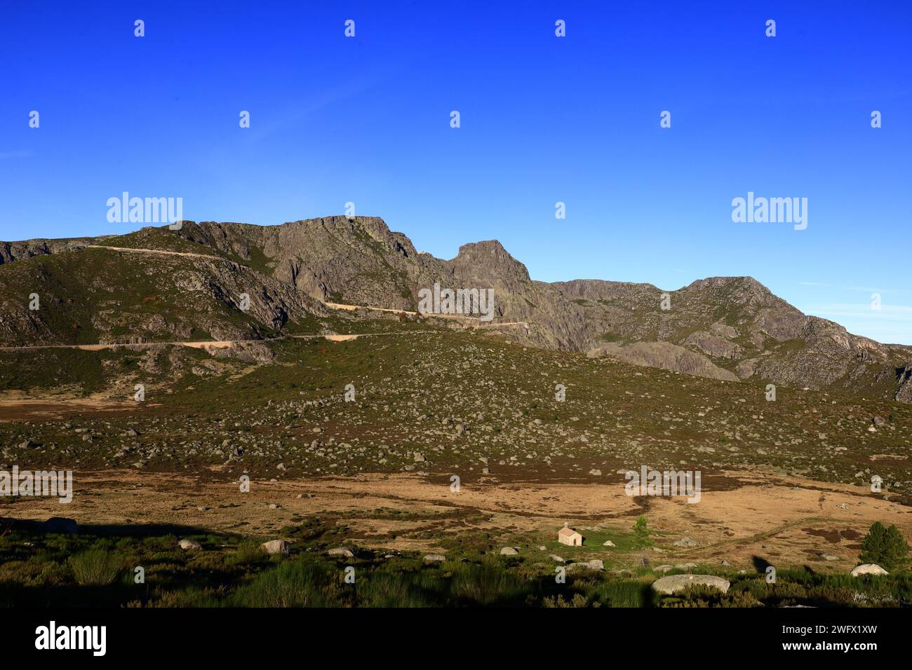 Serra da Estrela Natural Park is situated in the largest mountain range ...