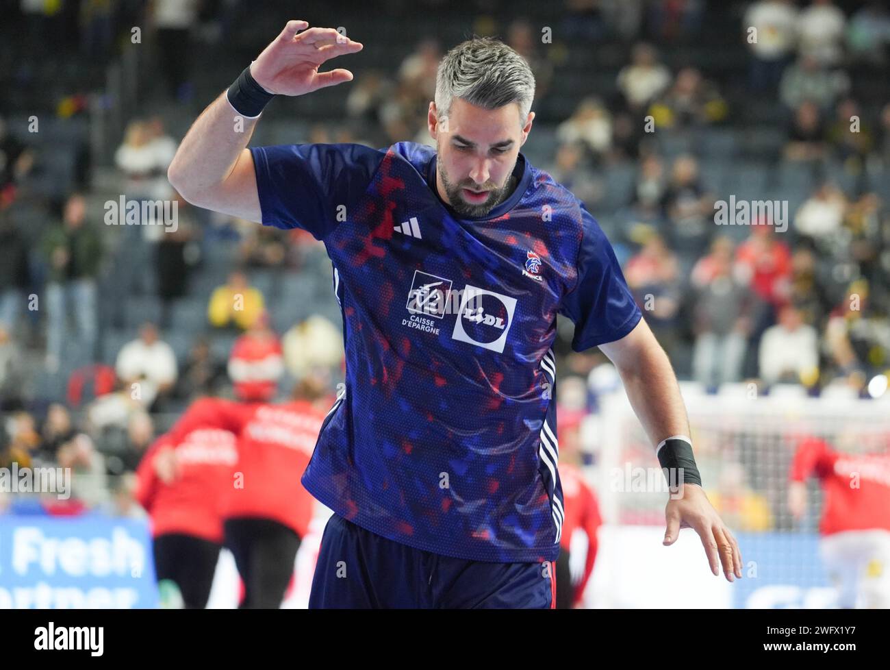 during the Men's EHF Euro 2024, Final handball match between France and ...