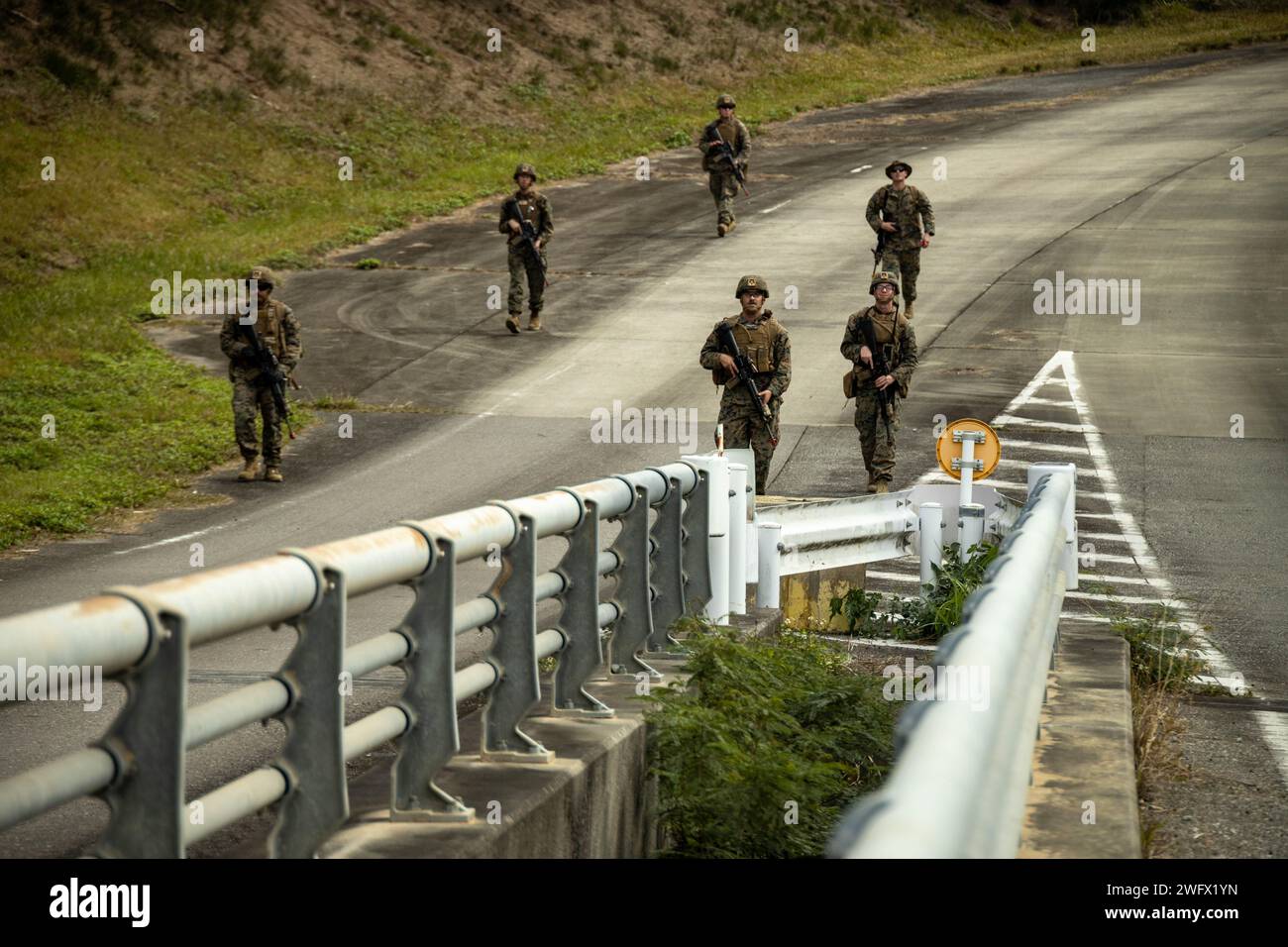U.S. Marines with 3rd Maintenance Battalion, 3rd Sustainment Group ...