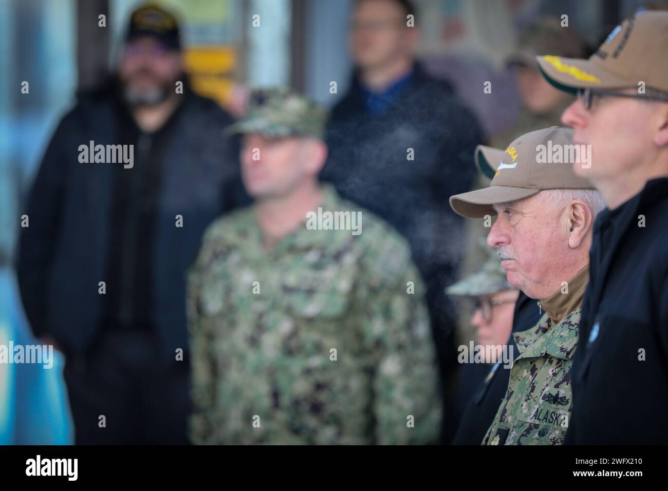Lt. Cmdr. (AK) David Allen, Alaska Naval Milita chief of staff, stands ...