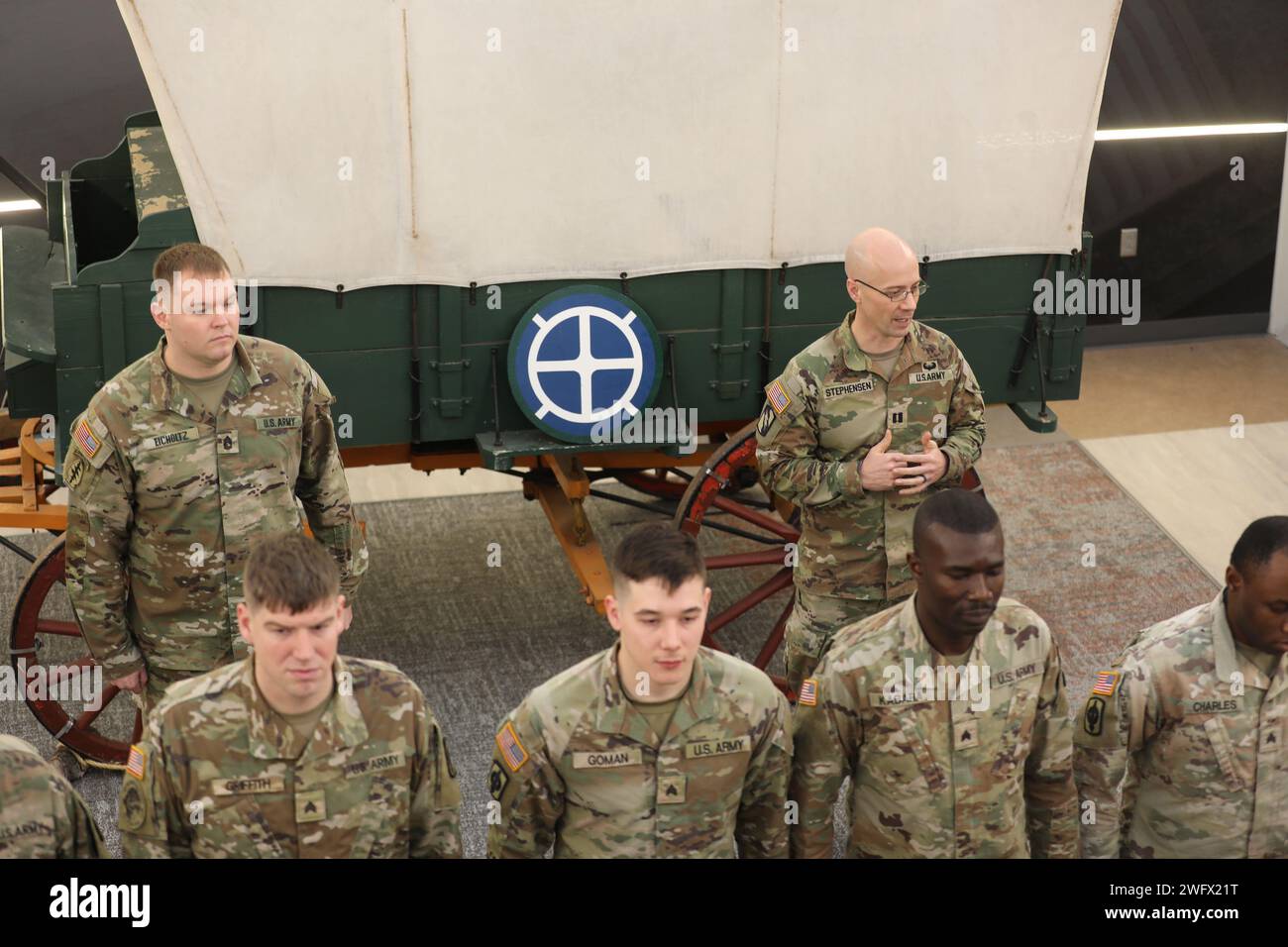 11 Soldiers of the 35th Infantry Division Artillery were promoted to ...