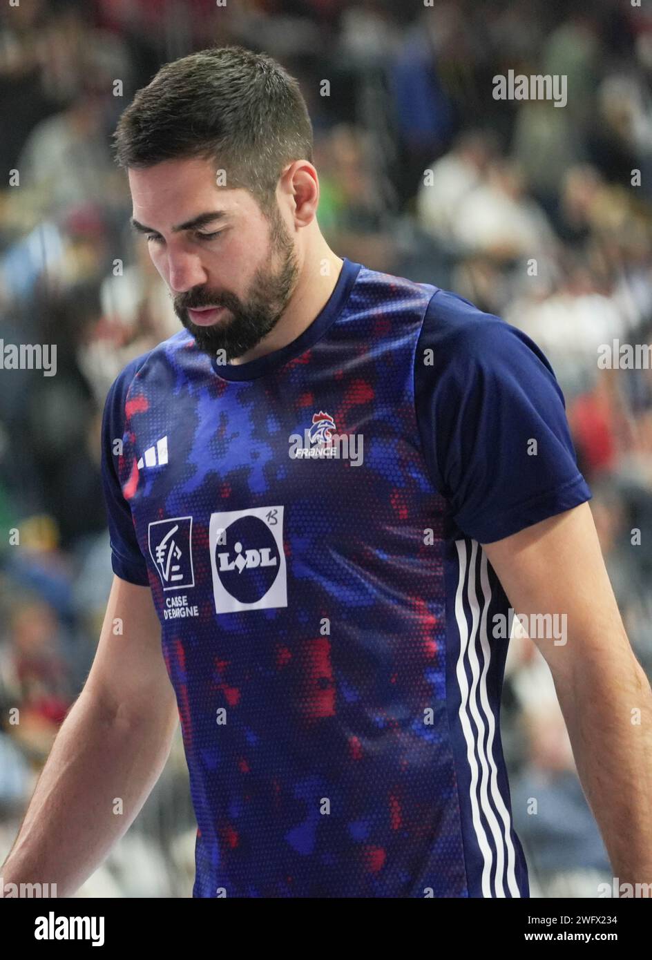 during the Men's EHF Euro 2024, Final handball match between France and ...