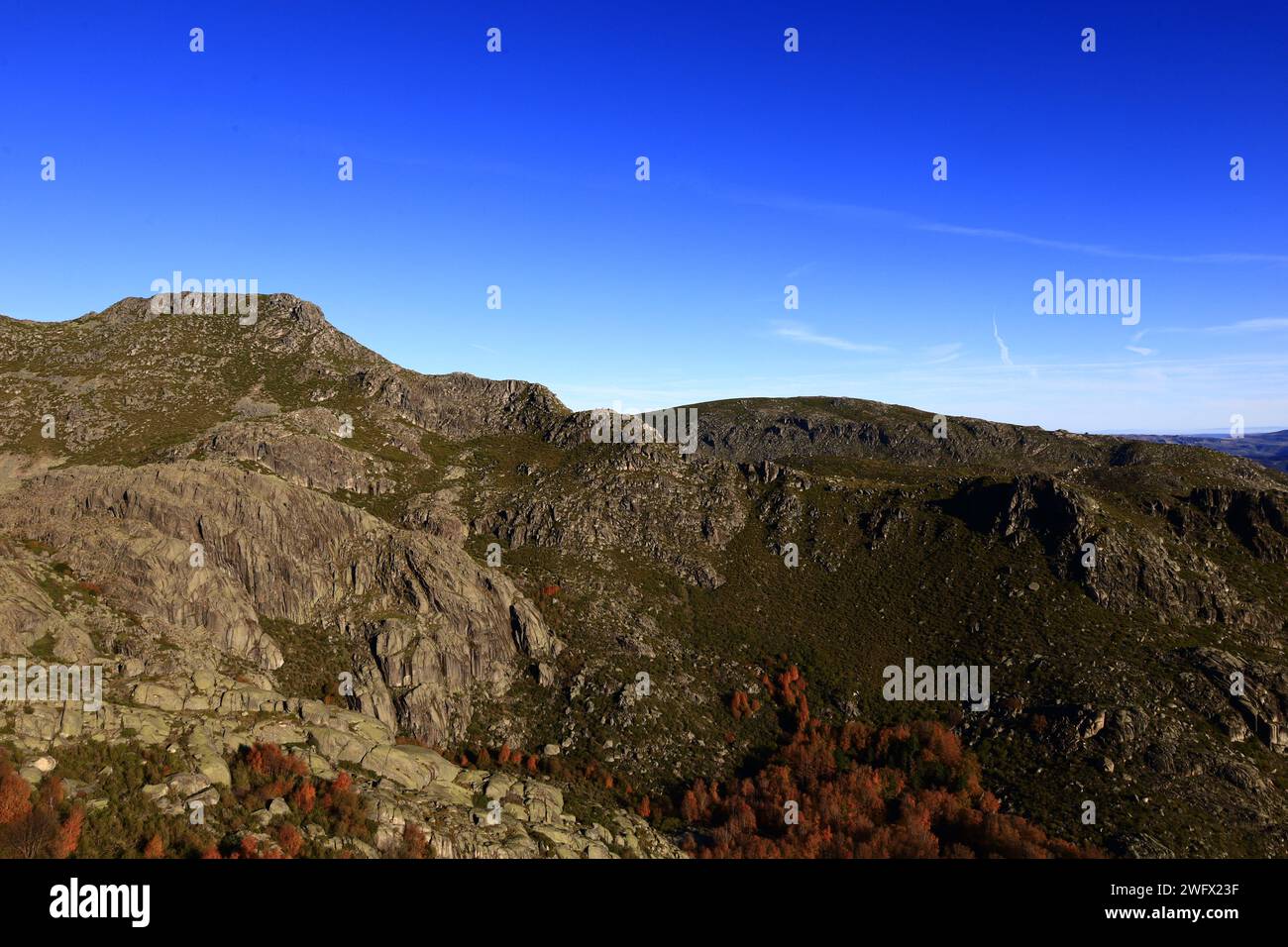 Serra da Estrela Natural Park is situated in the largest mountain range ...