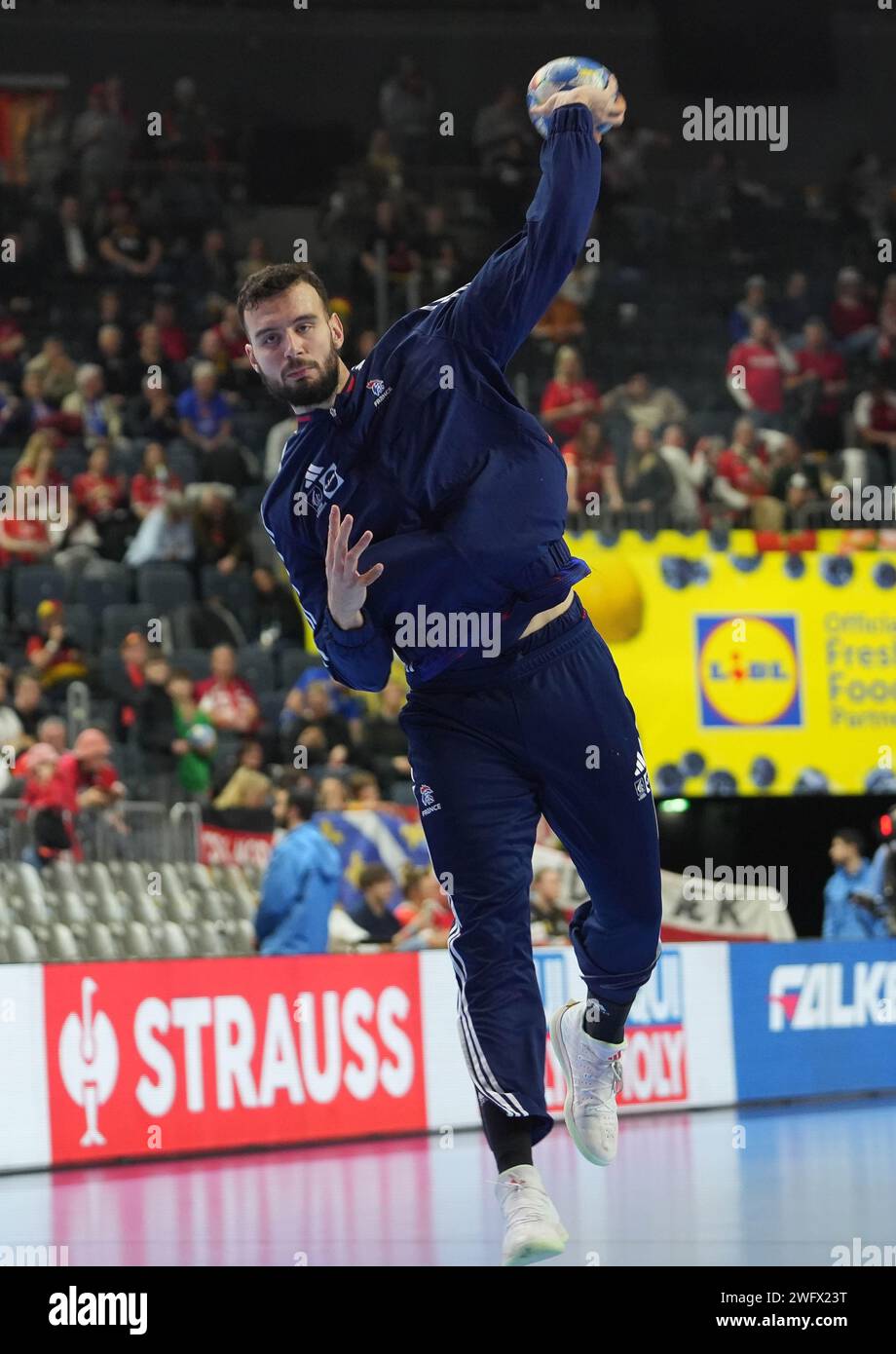 during the Men's EHF Euro 2024, Final handball match between France and ...