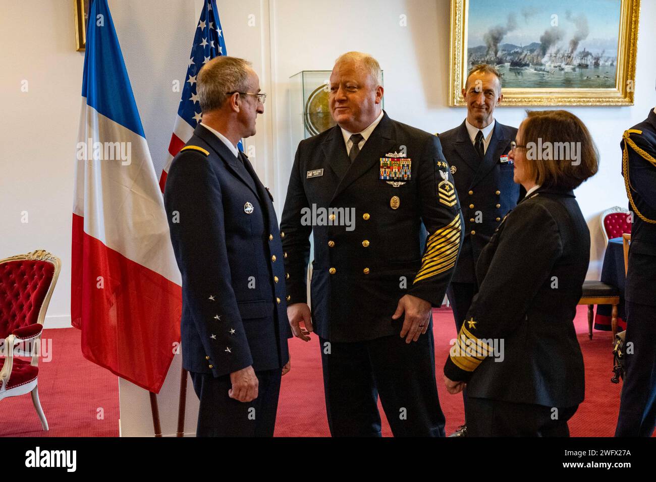 PARIS (Jan. 24, 2024) - Chief of Naval Operations Adm. Lisa Franchetti ...