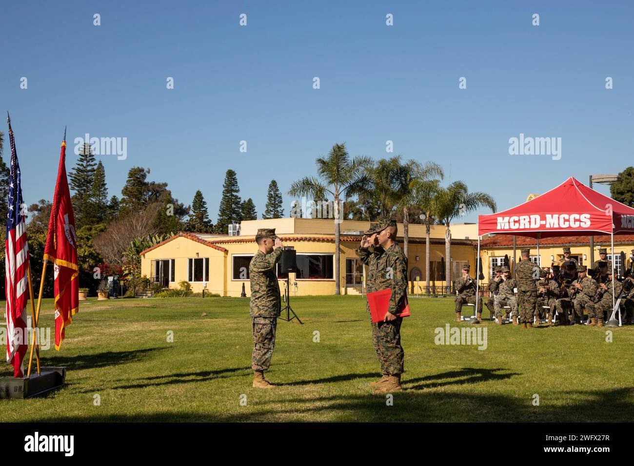 U.S. Marine Corps Maj. Daniel J. Williams, outgoing company commander ...