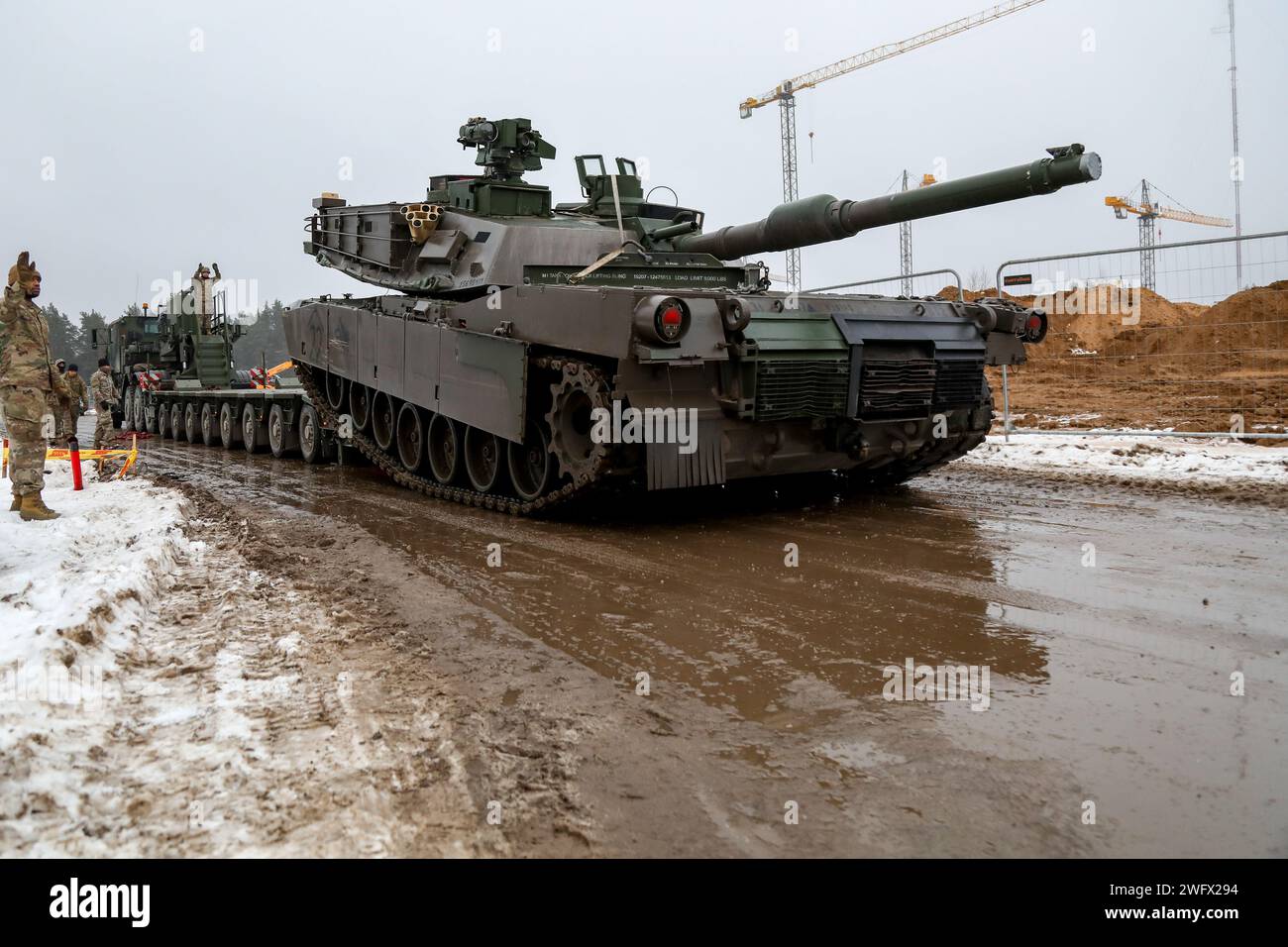 U.S. Army Soldiers assigned to C Company, 87th Division Sustainment ...