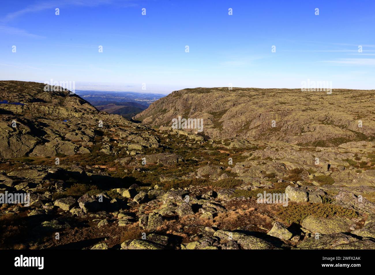 Serra da Estrela Natural Park is situated in the largest mountain range ...