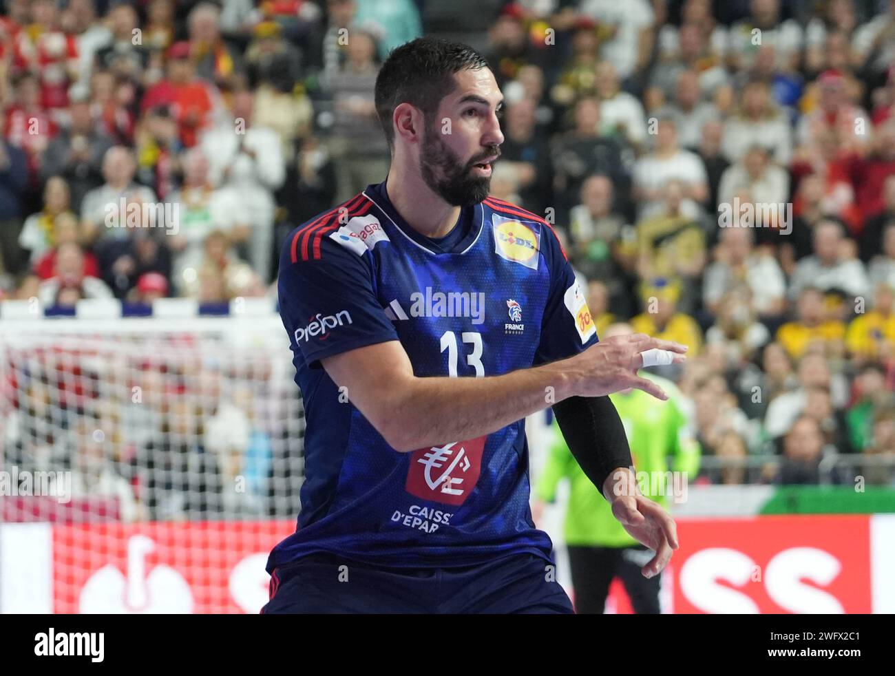 during the Men's EHF Euro 2024, Final handball match between France and ...